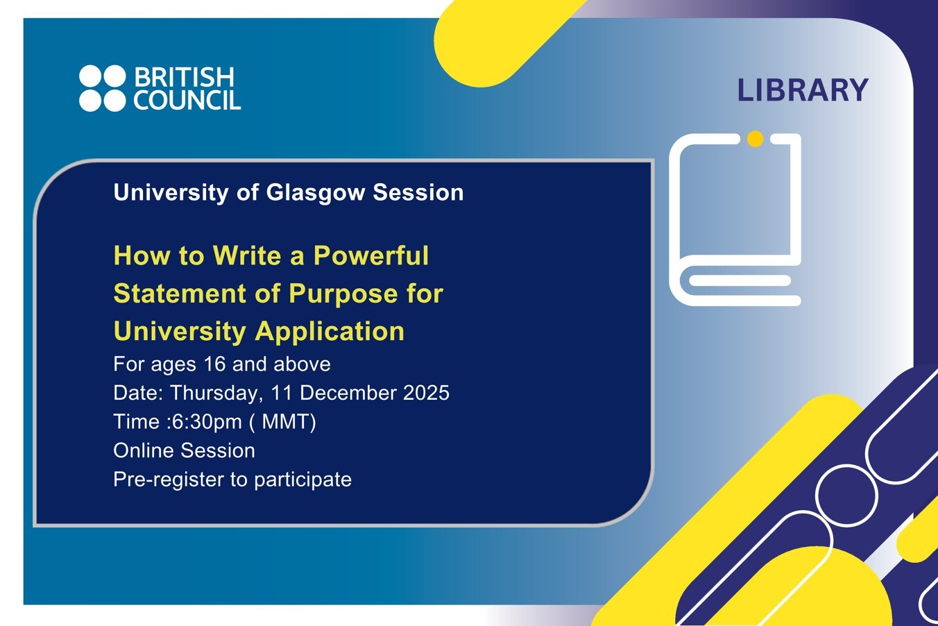 Statement of Purpose (SOP) session with the University of Glasgow ...